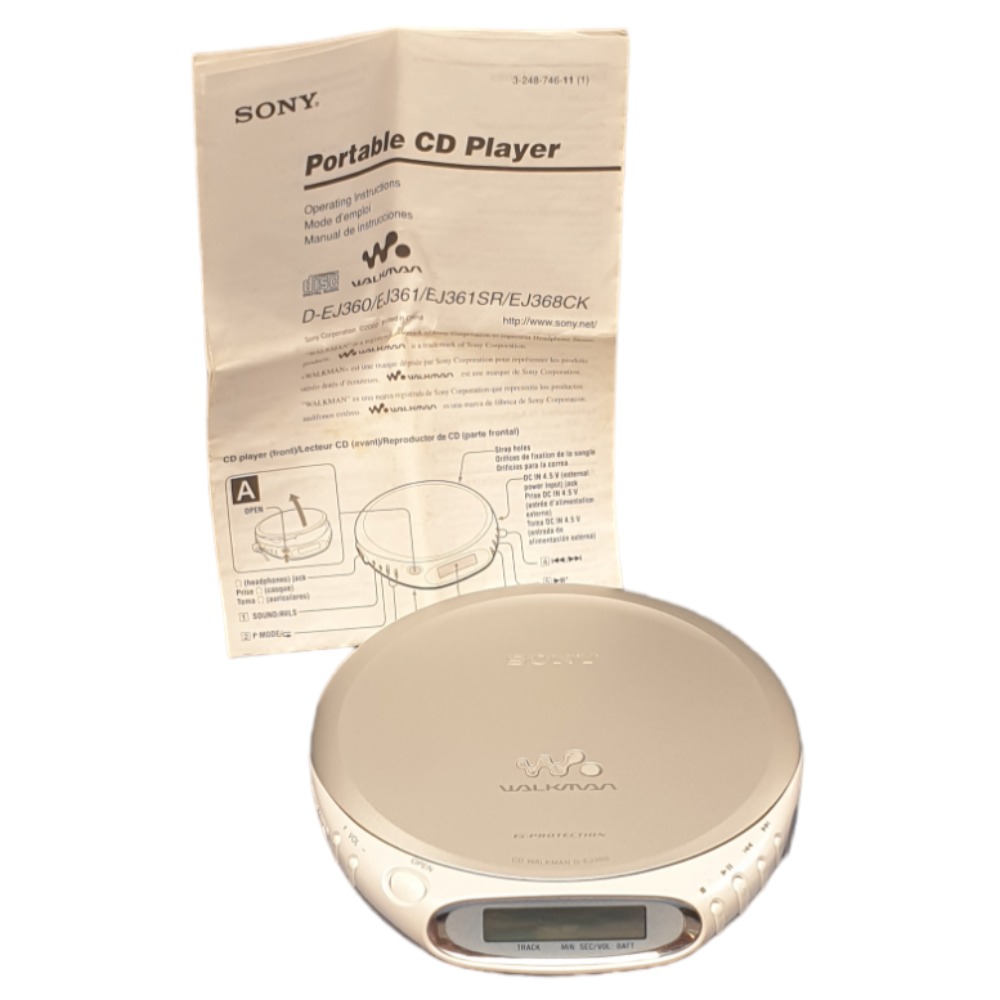 Pre-owned Sony Walkman D-EJ360 Portable CD Player - Own4Less